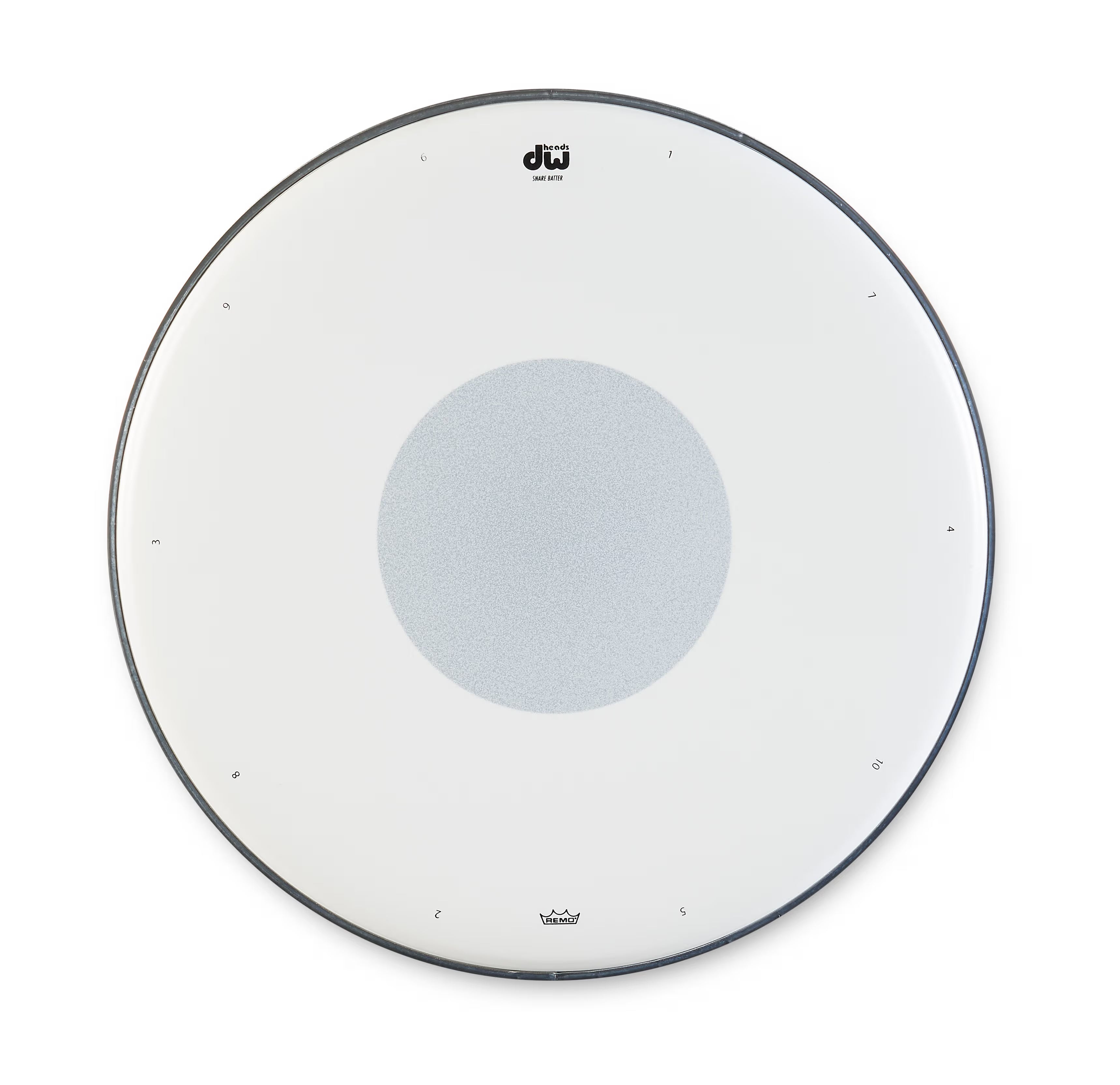 DW 14" 10 Lug Reverse Dot Snare Drum Head w/ Tuning Sequence (DRDHRD14-10R) from DW