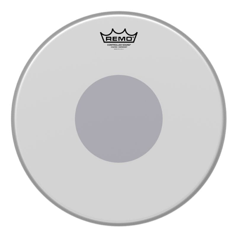 Remo 14" Emperor Coated Drum Head, Bottom Black Dot (BE-0114-10) from Remo